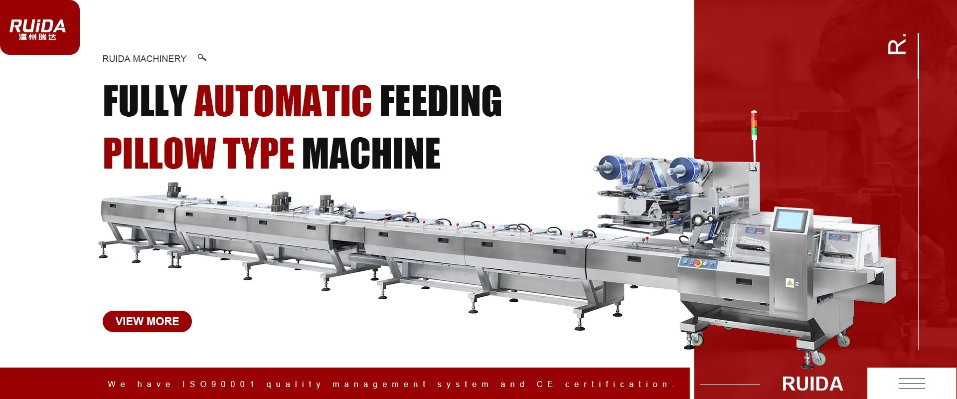 Wenzhou Ruida Machinery Co., Ltd. - Pillow type packing machine