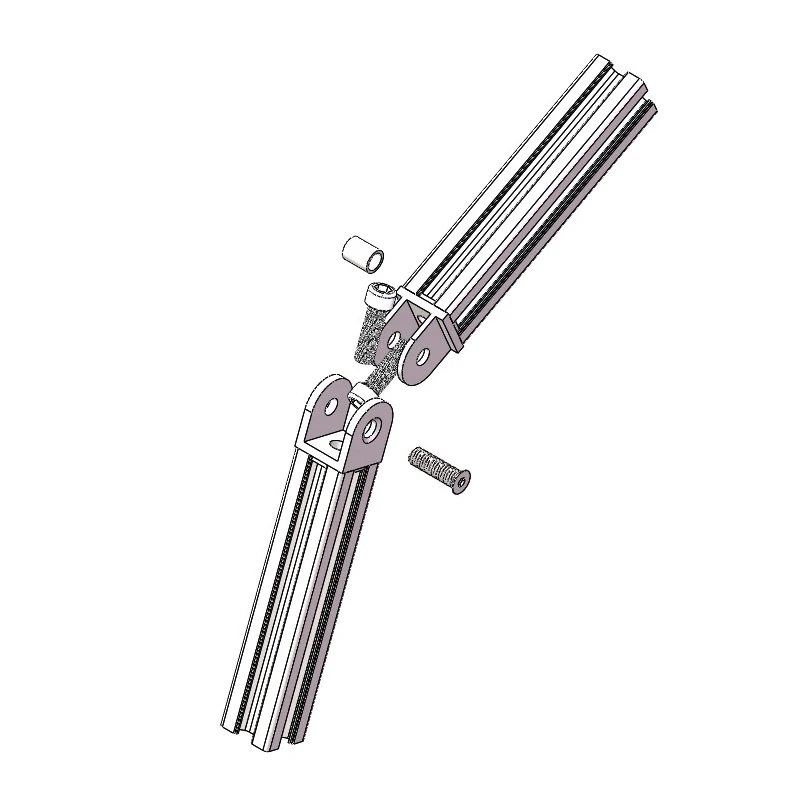 20b Zinc Pivot Joint Top Quality Metal Connecting Brackets Pivot Joint ...