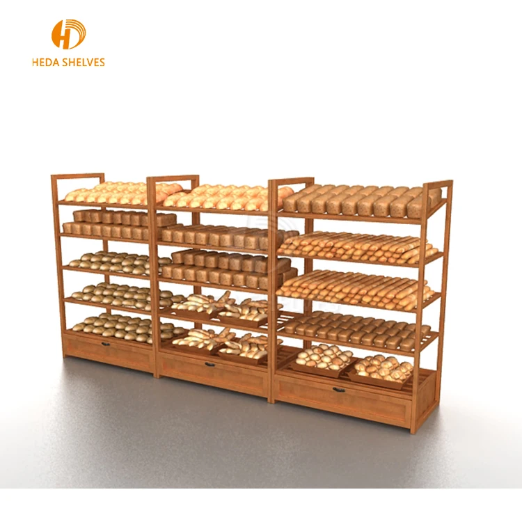 Factory Made Store Shelving Supermarket Shelf Beverage Bread Display ...