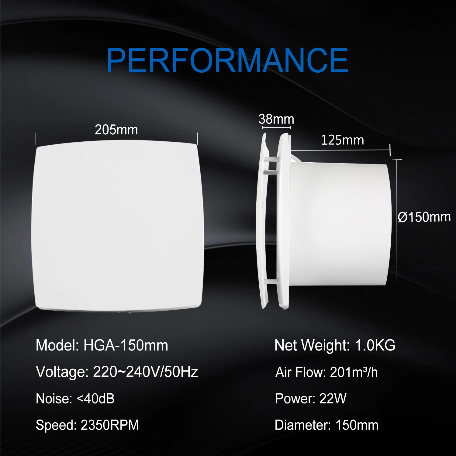 6 Inch Eco Mushroom Carnes Ventilation Exhaust Fans For Bathroom Toilet ...