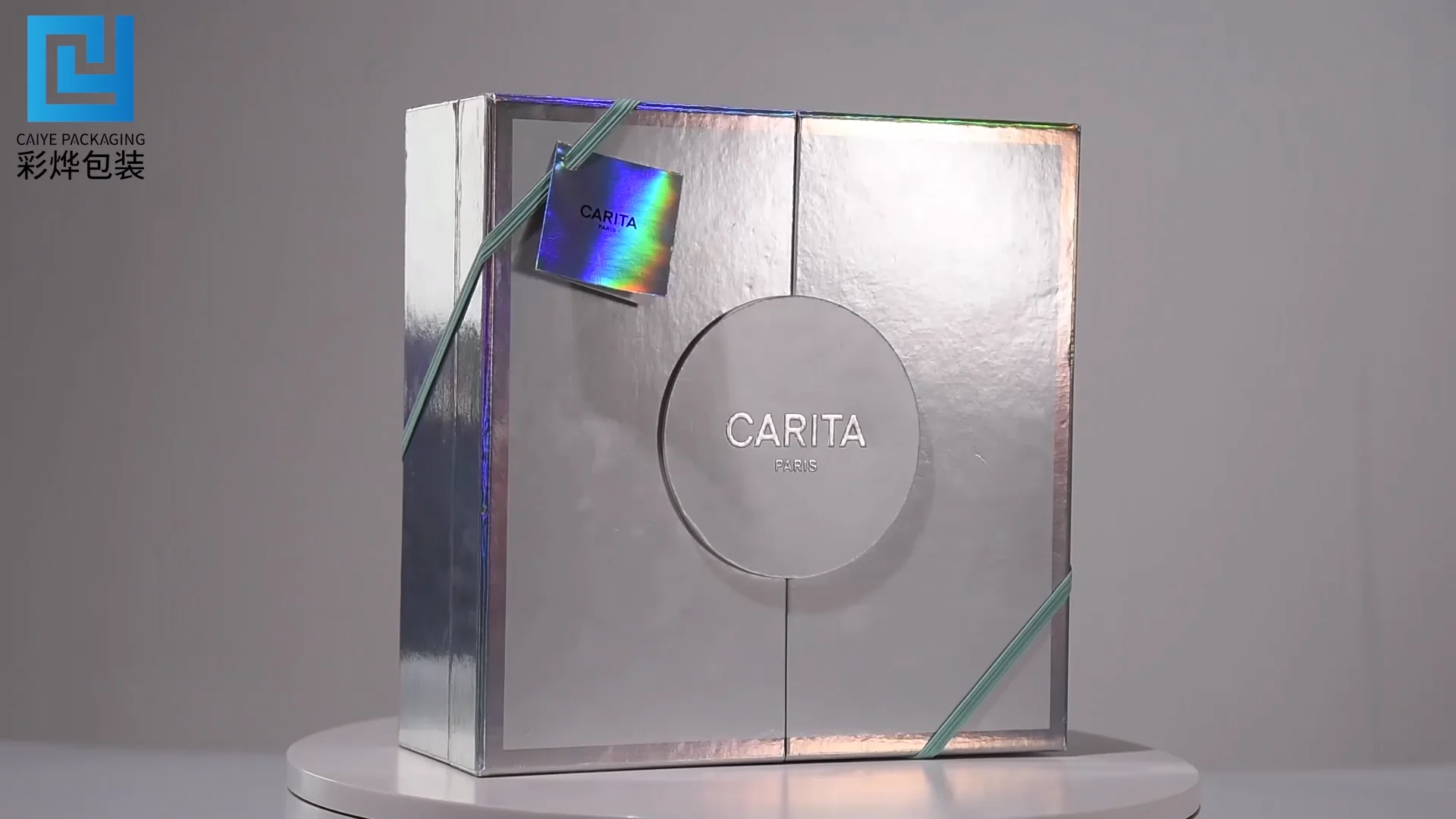 Custom Chrome Opal Lipgloss Iridescent Packaging Luxury Skincare ...