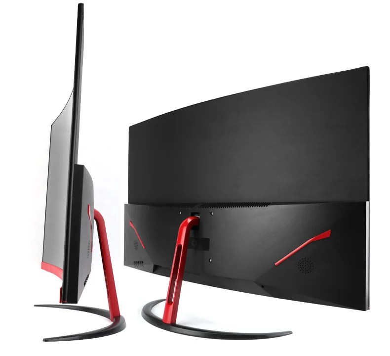 Full Hd Ips 4k 2k Portable White Monitor 27inch 32inch Curved Led ...