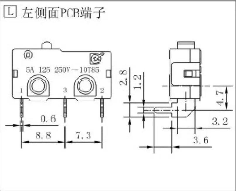 Kw4a(s) 10t85 Long Lever Limit Switch Micro Switch by Daier