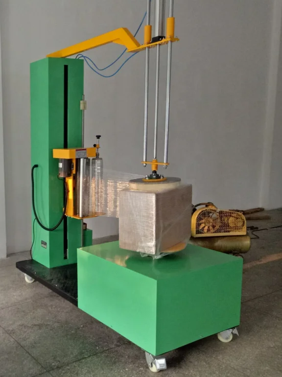 Automatic Stretch Film Carton Box Wrapping Machine - Buy Carton ...