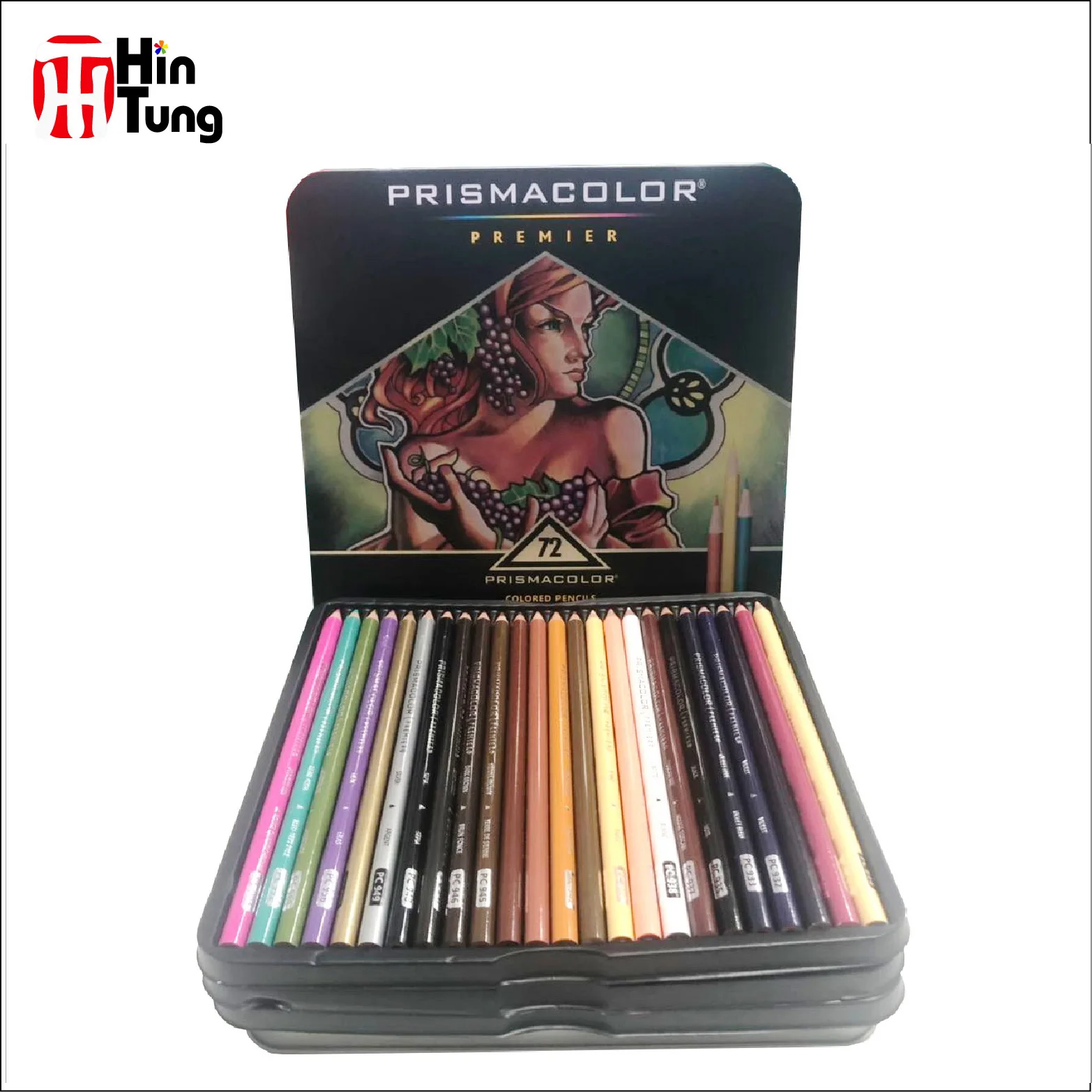 72pcs Colored Pencil Set in Tin Box - High Quality Art Tools