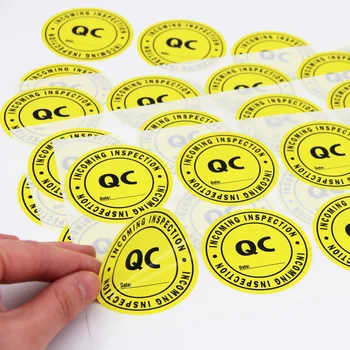 Quality Check Qc Sticker Product Certificate Custom Vinyl Label In ...