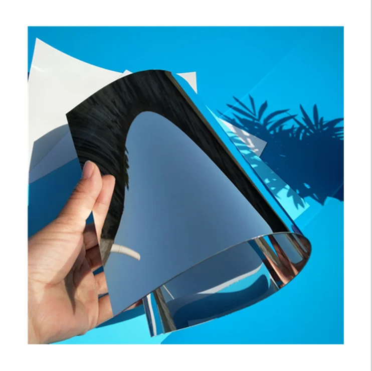 3D Self-Adhesive Mirror Wall Sticker Home Decor Vinyl PVC Tiles Simple ...