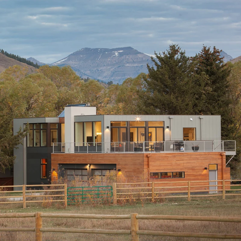 Luxury Prefab Steel Villa Modular Prefabricated Home For Farm - Buy ...