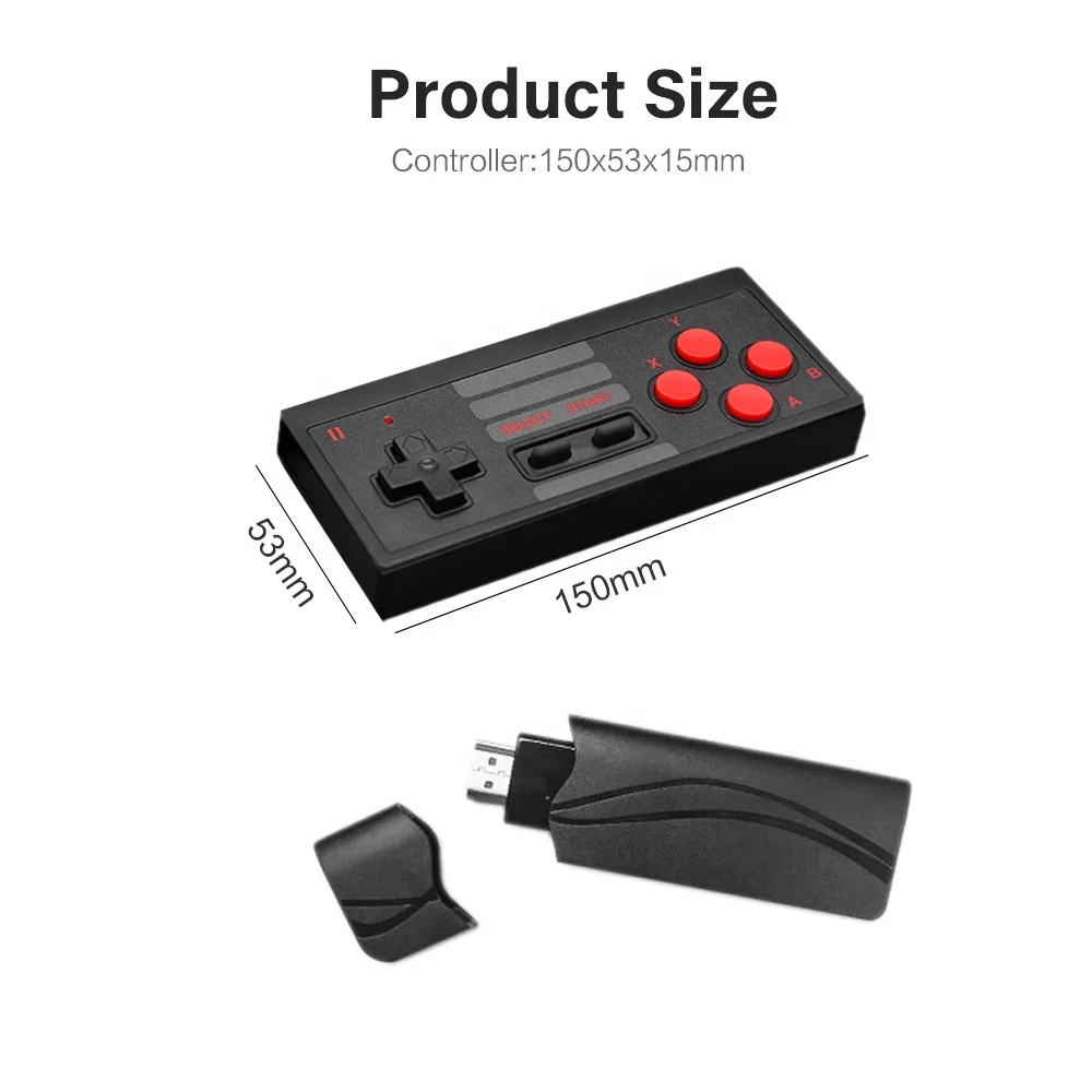 Retro Classic Vintage Game Console 2.4g Wireless Hd Tv Video Out ...