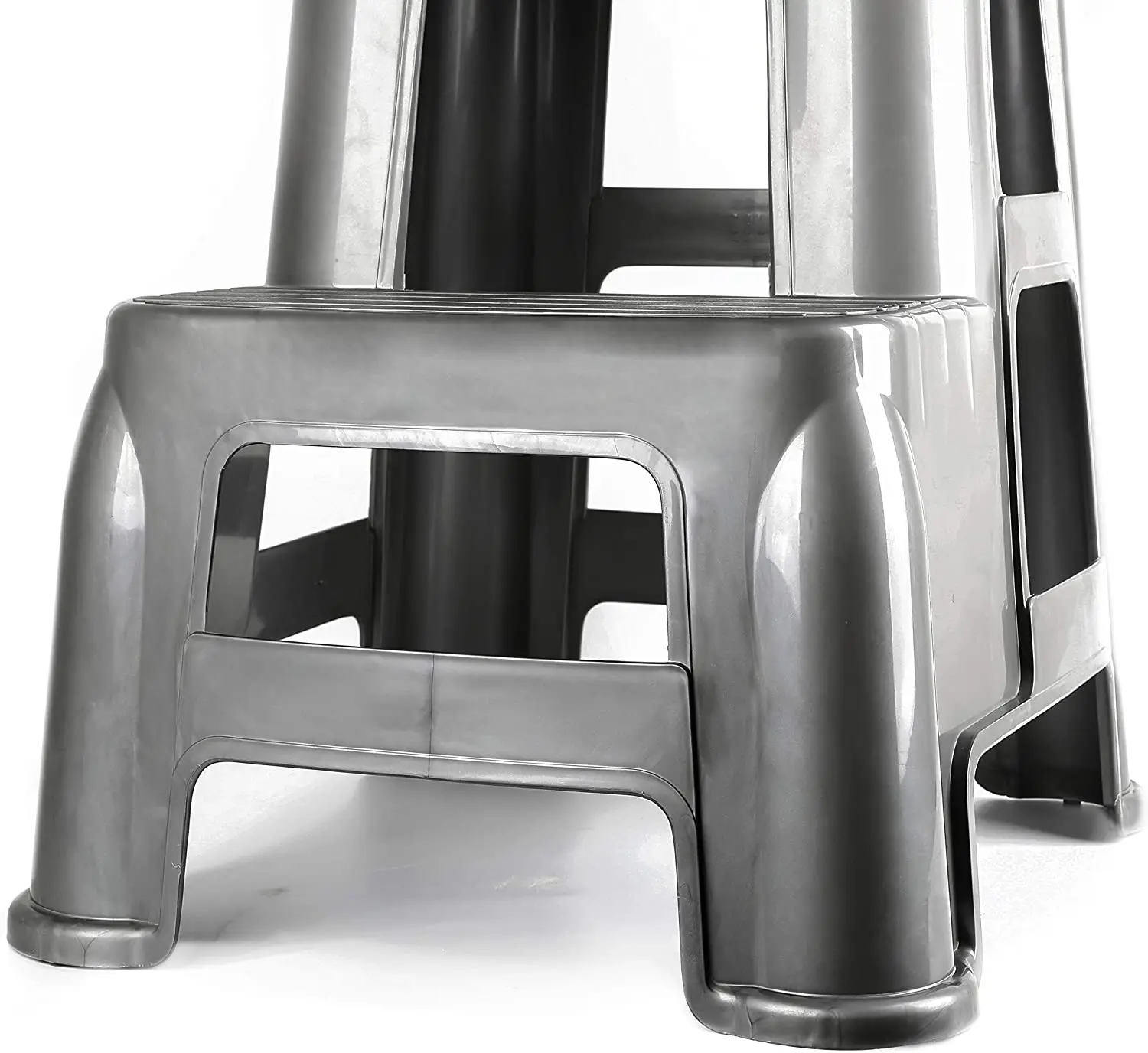 2-step Molded Plastic Step Stool - Durable & Versatile