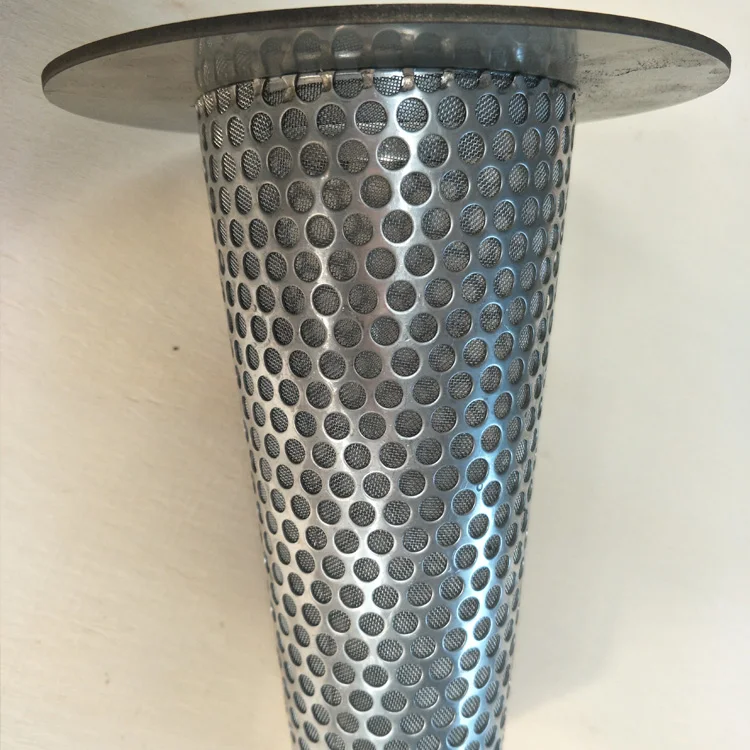 304 316 Stainless Steel Wire Mesh Cone Flanged Basket Strainer - Buy ...