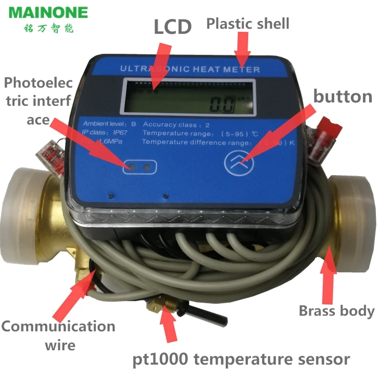 Supply Low-power High-accuracy Ultrasonic Heat Meter M-bus,Rs-485,Nb ...