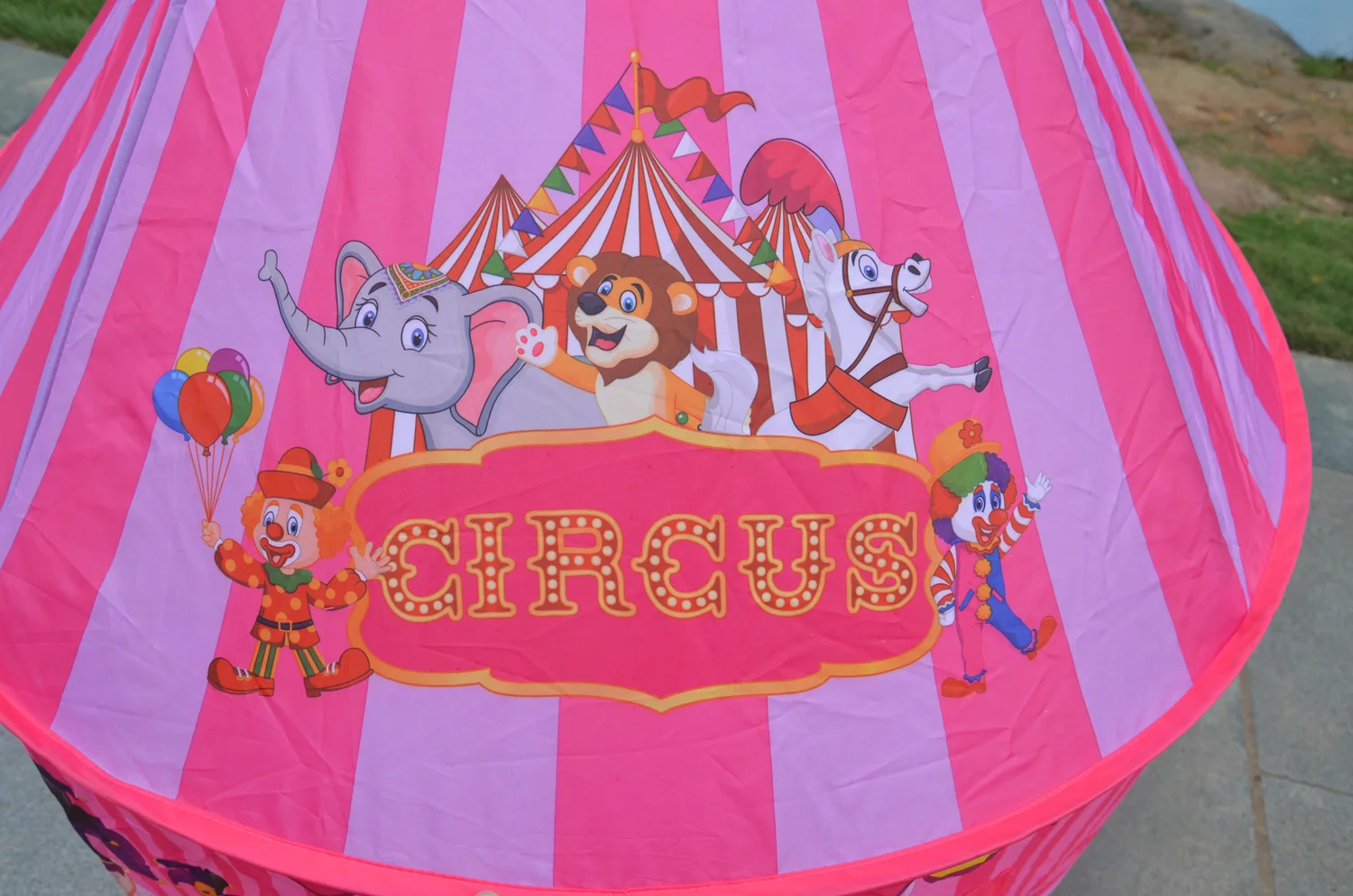 Play Tent For Kids Vibrant Pink Toy Circus Tent In Sturdy Carrying Bag ...
