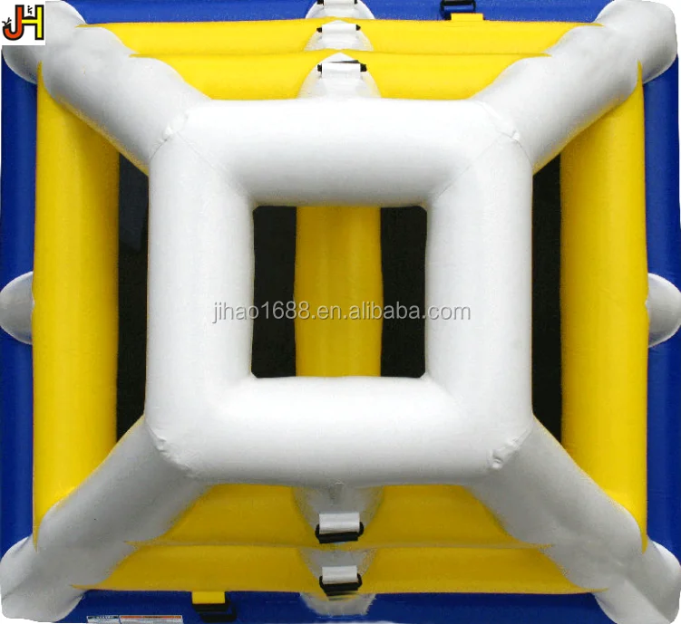 Inflatable Water Pyramid Rock Climbing Inflatable Water Slide Floating ...