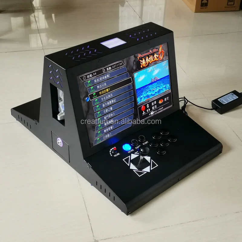 Mini Arcade Game Box Console Coin Operated 2 Players 17 Inch Video Game ...