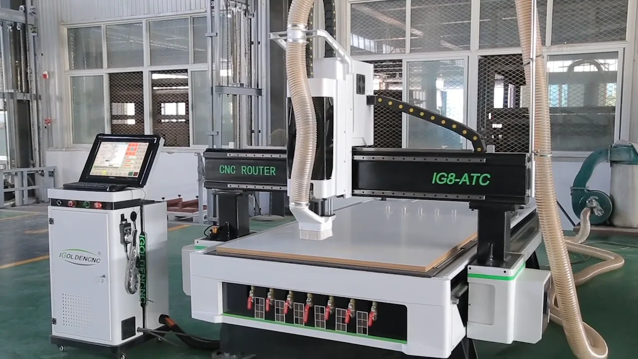 1530 1325 Atc Cnc Router 4x8 Ft Automatic 3d Wood Craving Machine Woodworking Composite Mdf