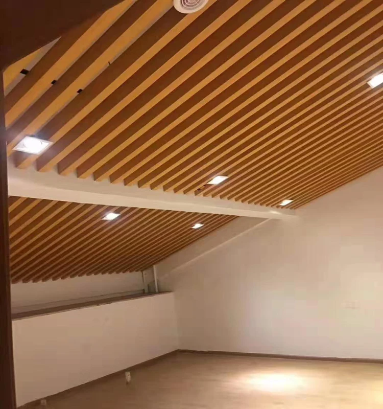 Strip False Ceiling Tile Hollow Ecological Wood Batten Engineered - Buy ...