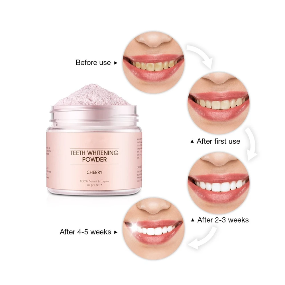 Hot Sale Oem Natural Organic Teeth Whitening Powder Cherry Flavor - Buy ...
