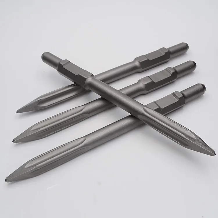 Air Hammer Chisel Bits - Durable Steel Demolition Tools