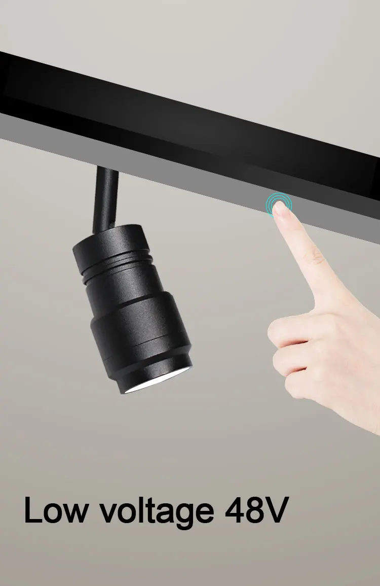 Zoomable Focus Led Track Light Dc48v Linear Spotlight Surface Recessed ...