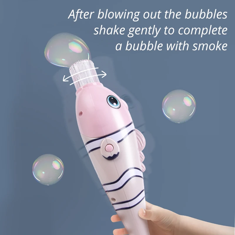 2020 New Smoke Bubble Fish Toys Novel And Fun Outdoor Toys With Smoke ...
