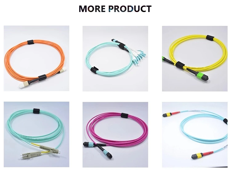 12F/24F 40G-100G OM3 OM4 Plenum MTP MPO Fiber Trunk Cable
