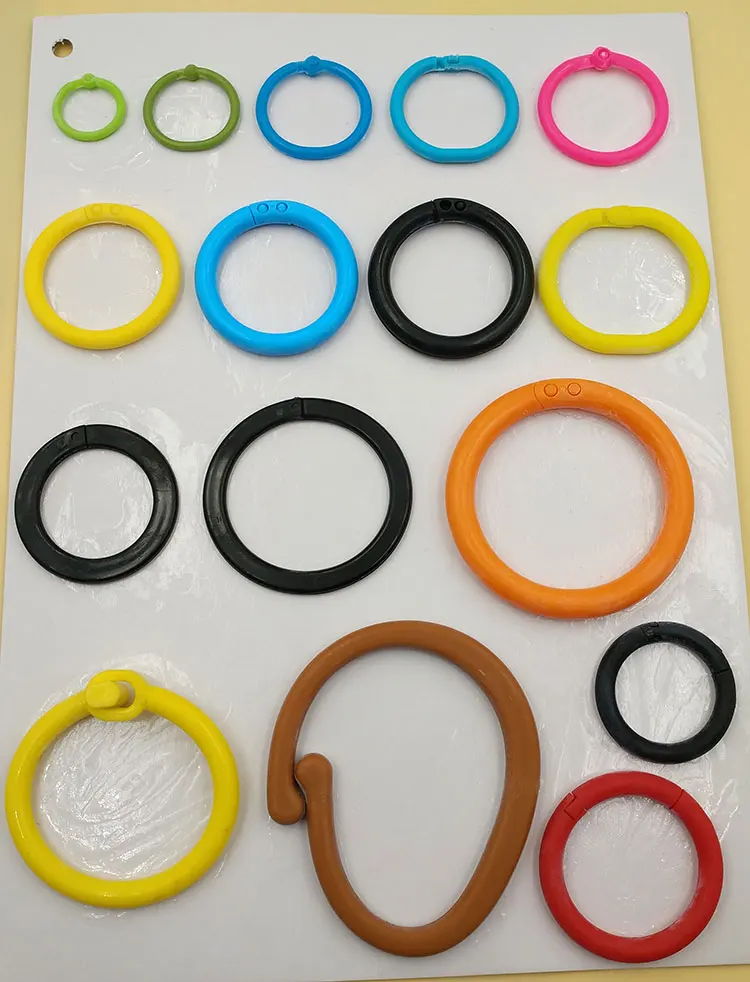 Plastic split ring plastic snap ring big size inner 90mm colored split ...