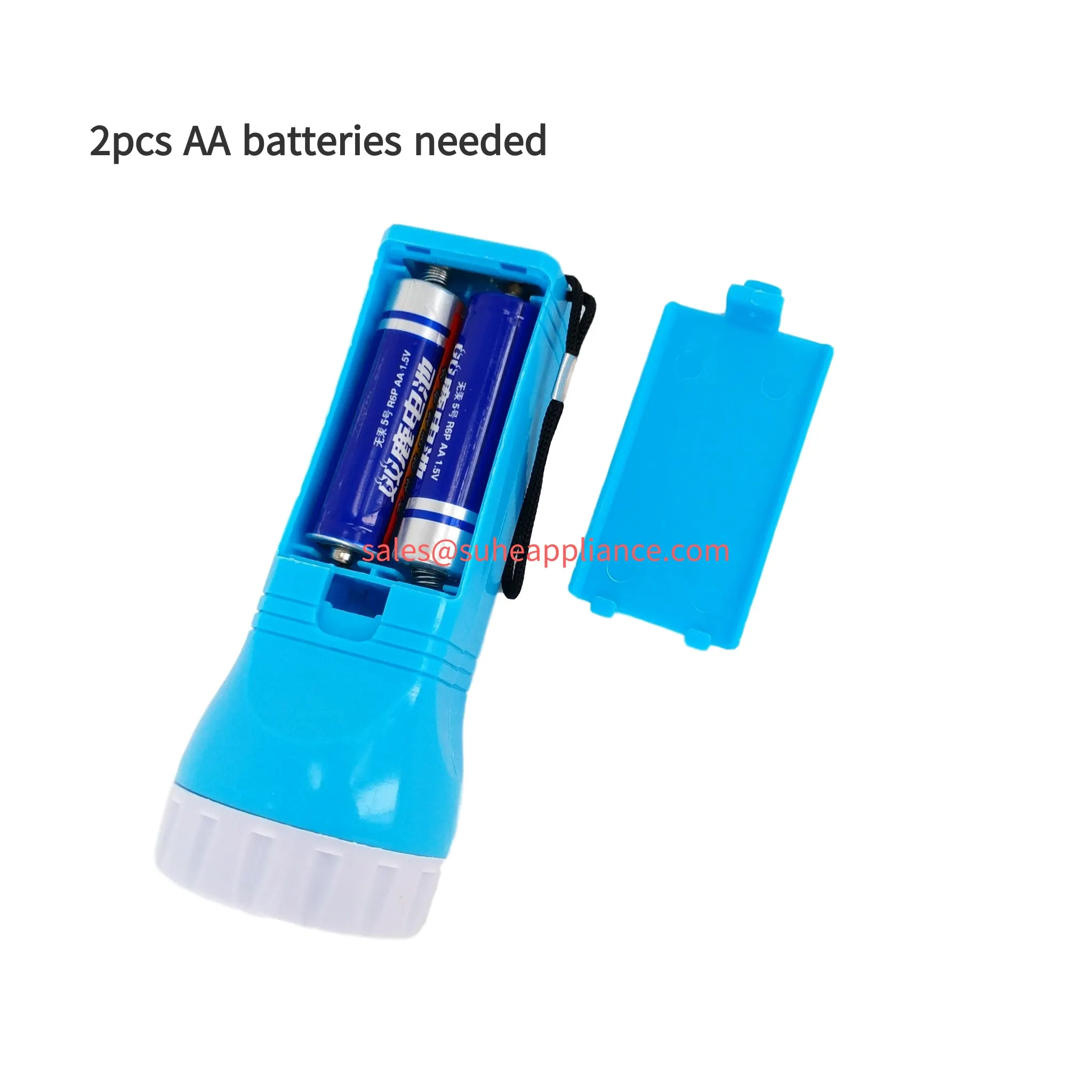 Factory Price Mini Plastic Flashlight Torch 2 Aa Battery Use Mini Kid ...