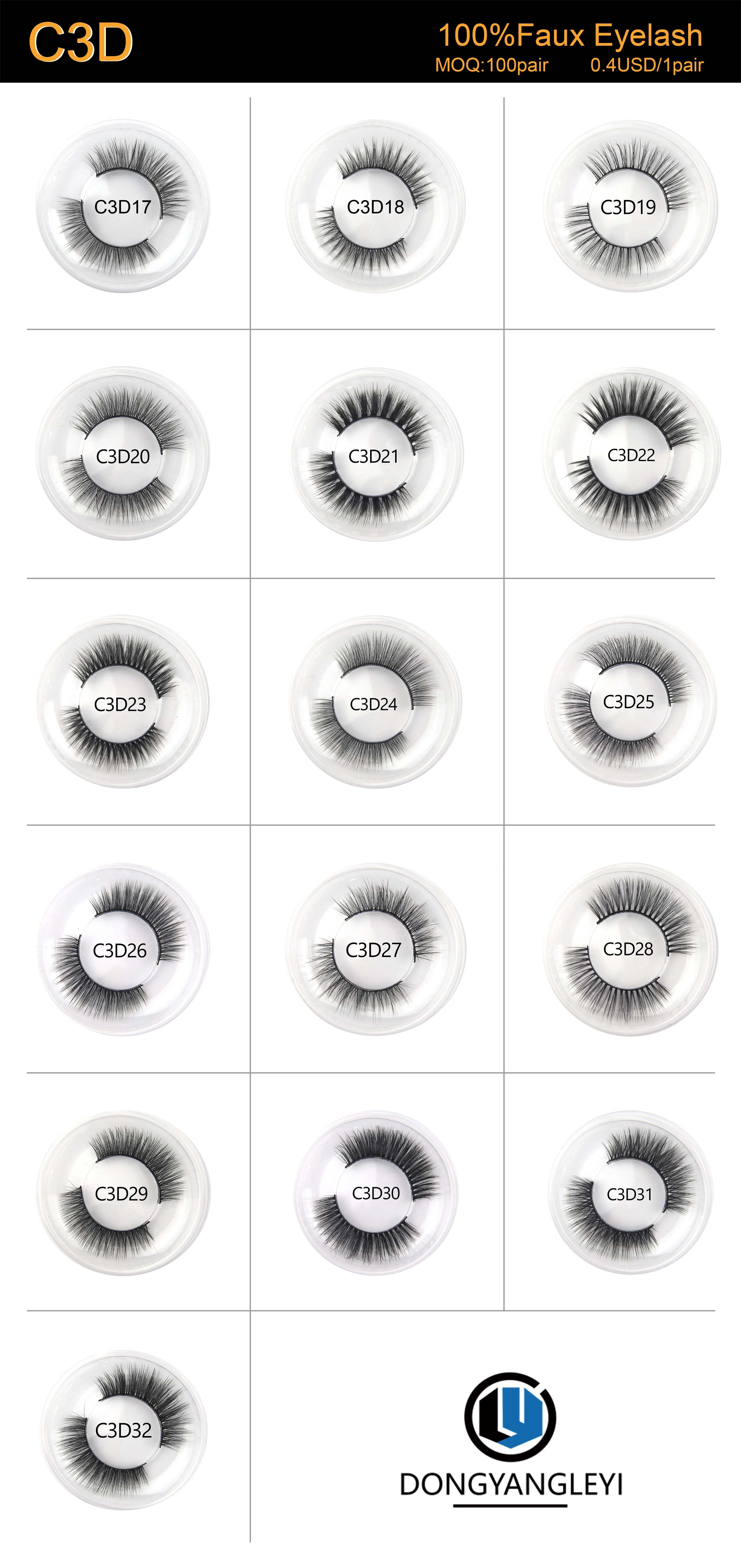 Manufacture Eyelash Customized Packaging Box 100% 3d/5d Faux Mink ...