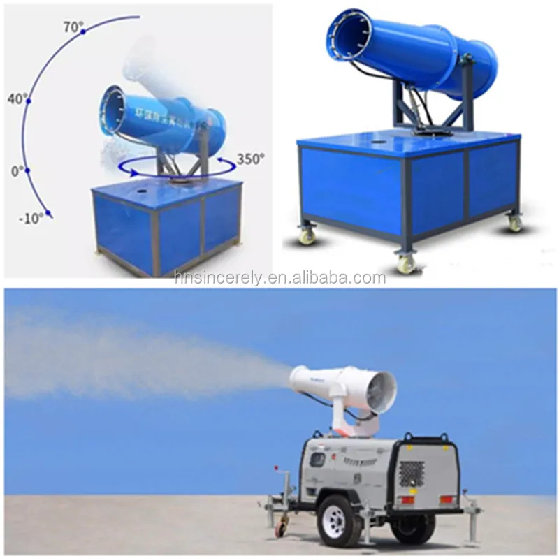 Small Car Mounted Diesel Powered Fog Gun Machine - Buy 30m Cooling ...