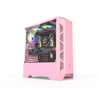 2020 Nuevo Color Rosa Atx Cpu De Jugador Caja De La Computadora De ...