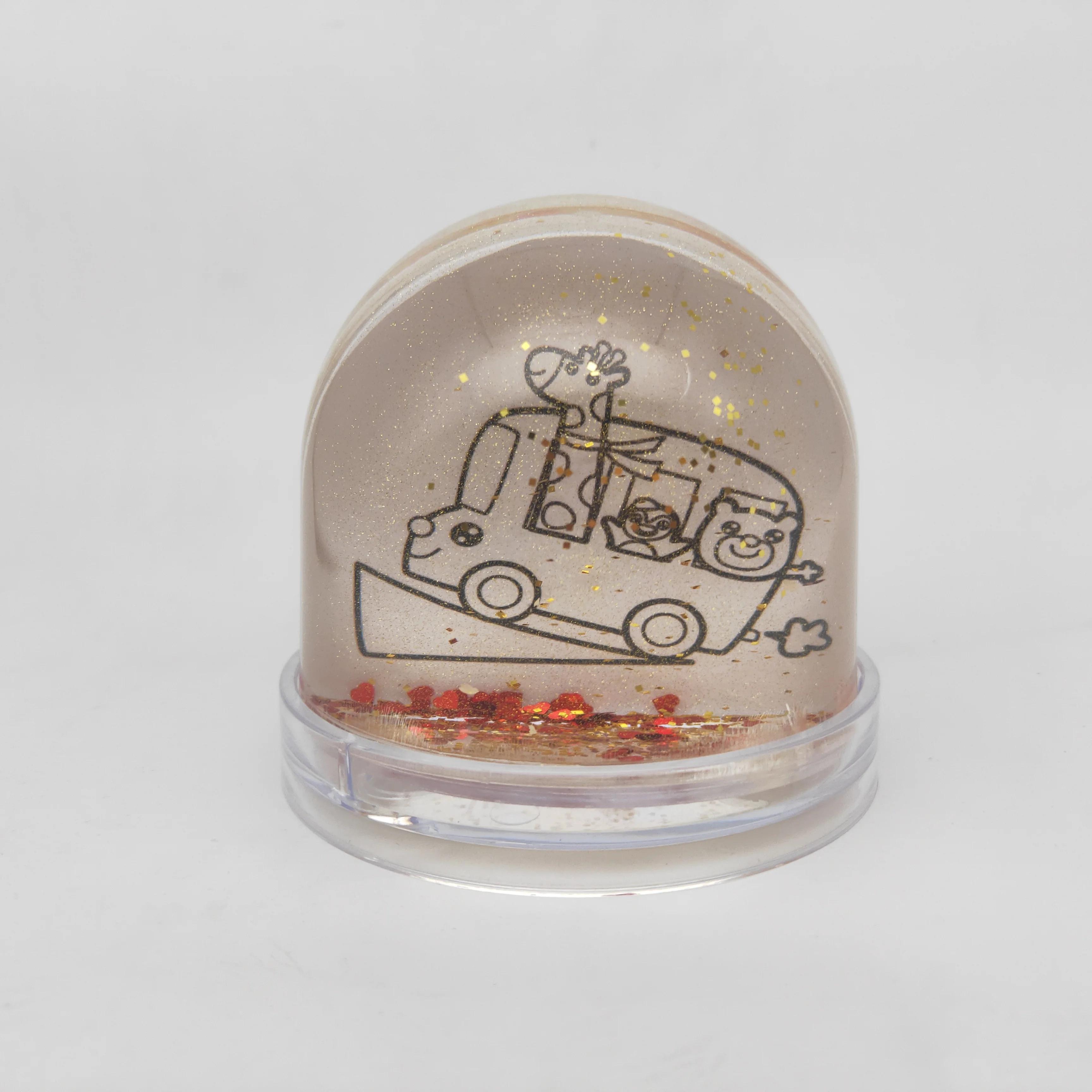 8.5x9cm Acrylic Snow Globe Frame Kit Resin Diy Photo Insert For ...