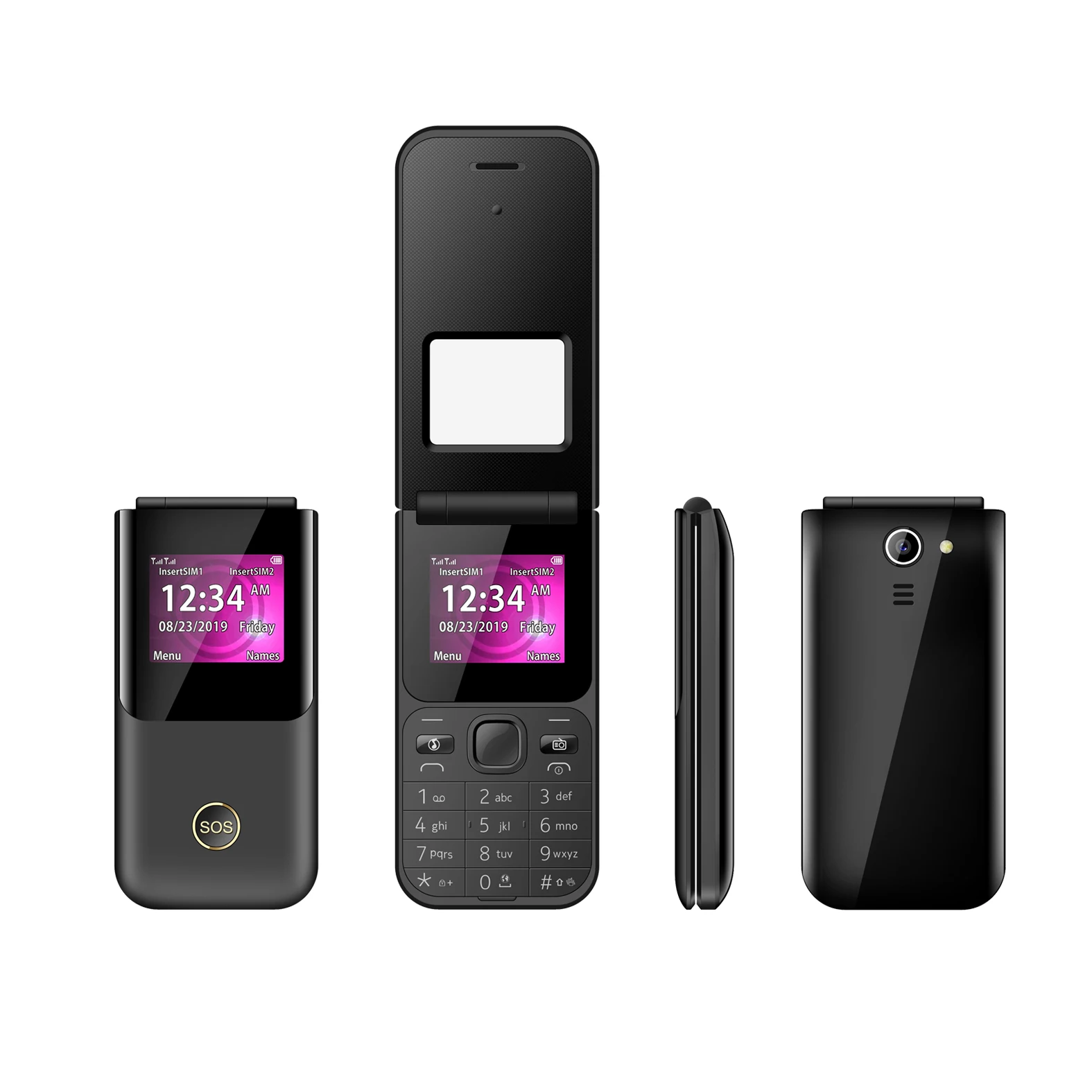 1.77inch Hot Sale Made In China Low Price Basic Feature Senior Flip ...