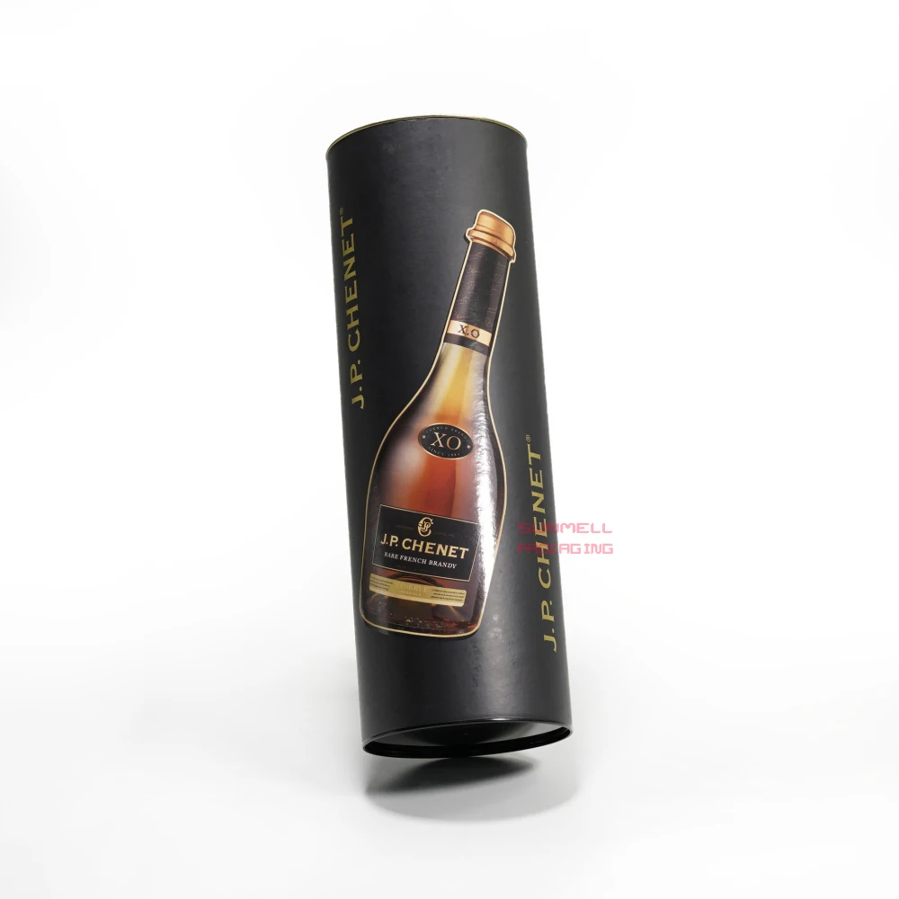 Custom Printed Cylindrical Spirit Box - Whiskey Tube Packaging