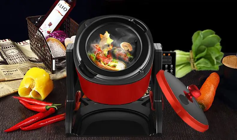Rotatable Multi Functional Electric Cooking Pot Intelligent Automatic ...