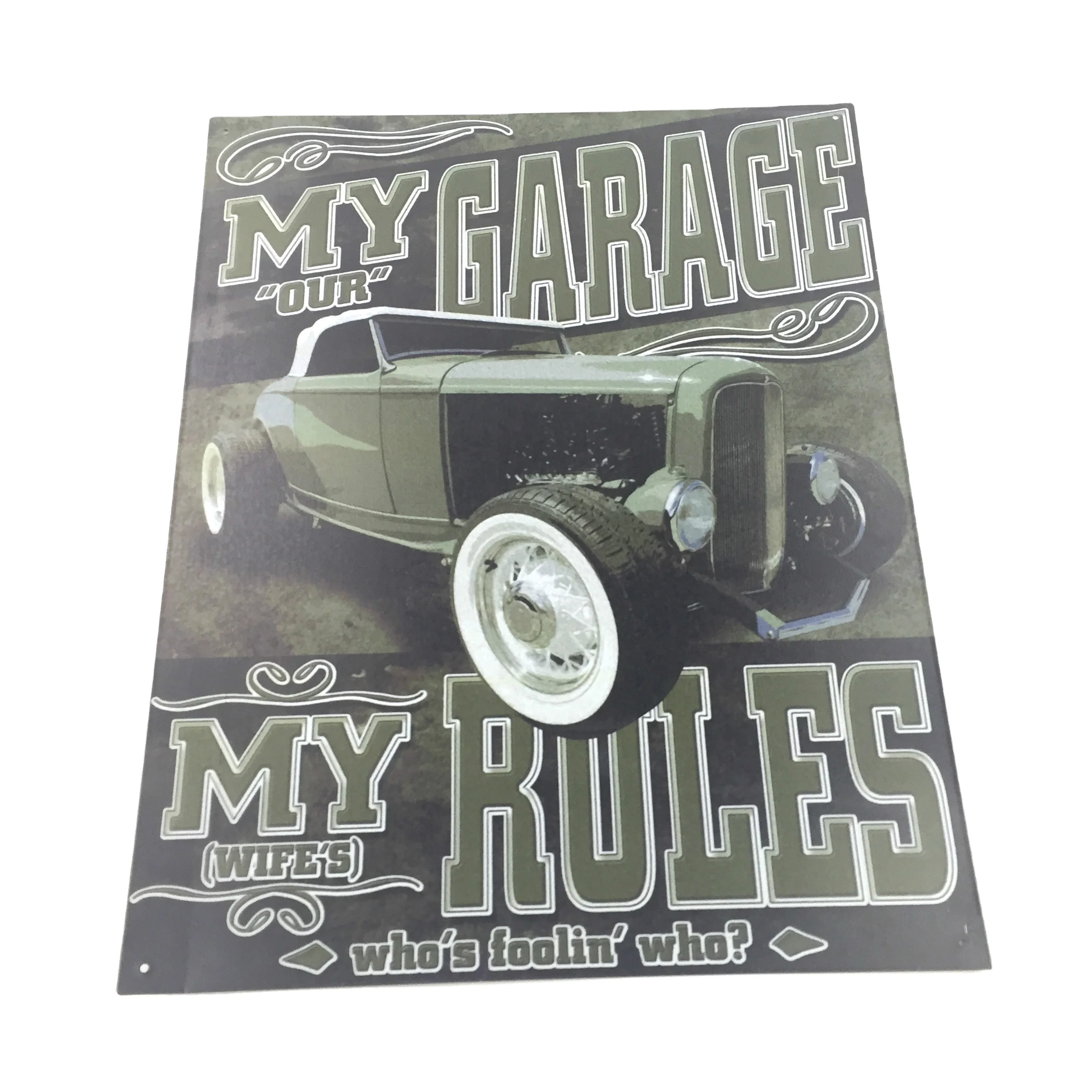 Custom Printing Wholesale Metal Tin Sign For Painted License Sign - Buy ...