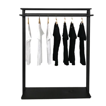 Hot Sale Custom Black Display Rack Metal Cloth Retail Wall Mounted ...