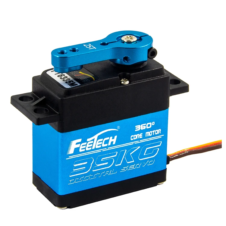 PWM 35kg Cm Multi Turn 0-360 Degree Controllable Servo FT6335M