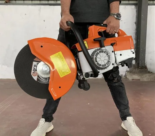 Hand Held Petrol Cut Off Saw Gasoline Engine Concreted Road Cutter ...
