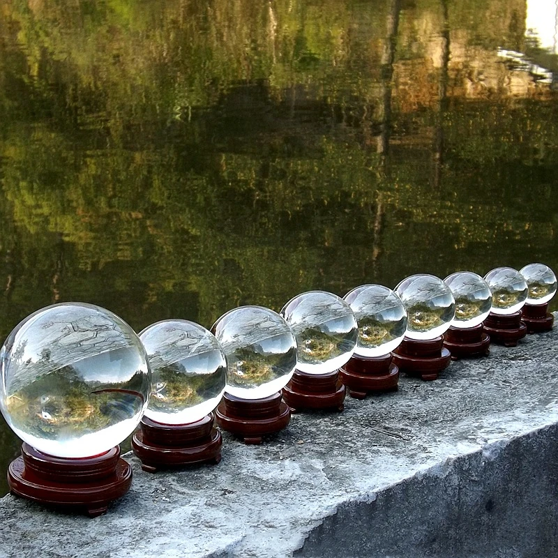 Clear Glass Ball - Large Decorative Crystal Ball