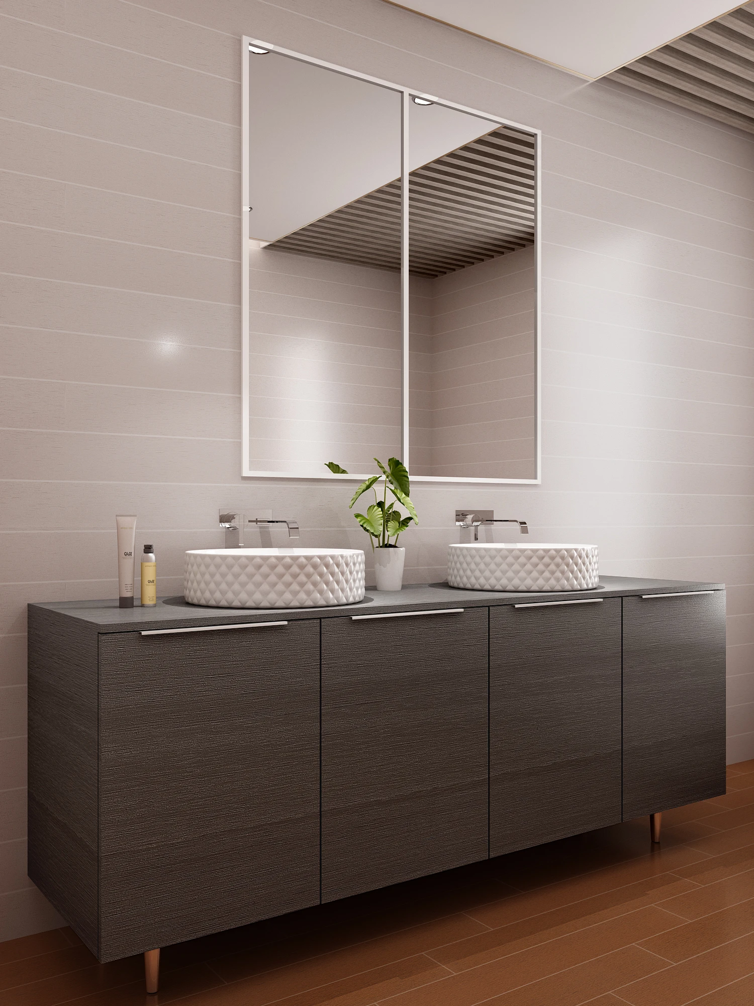 Waterproof Luxury Wall Panels Resysta Bathroom Wood Interior Wall ...