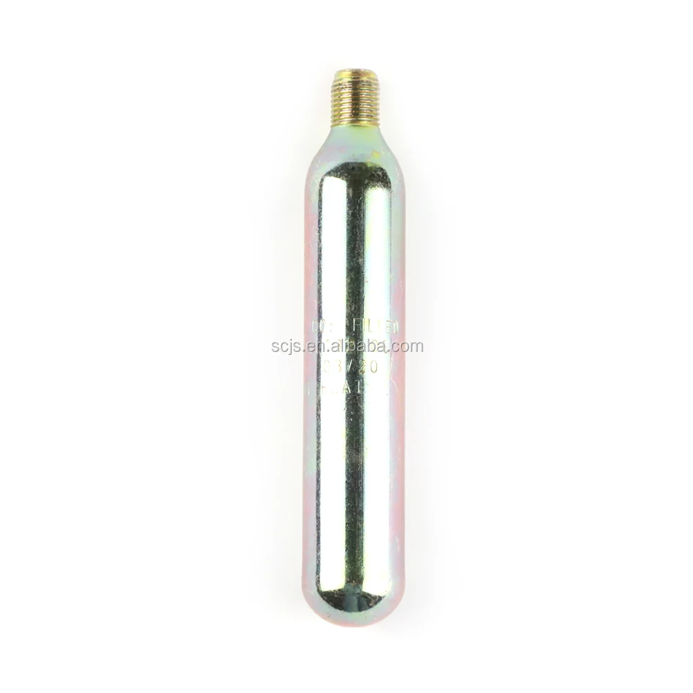 Refillable CO2 Cartridge 17g 21g 22g 24g 33g 55g 60g Threaded 1/2 UNF ...