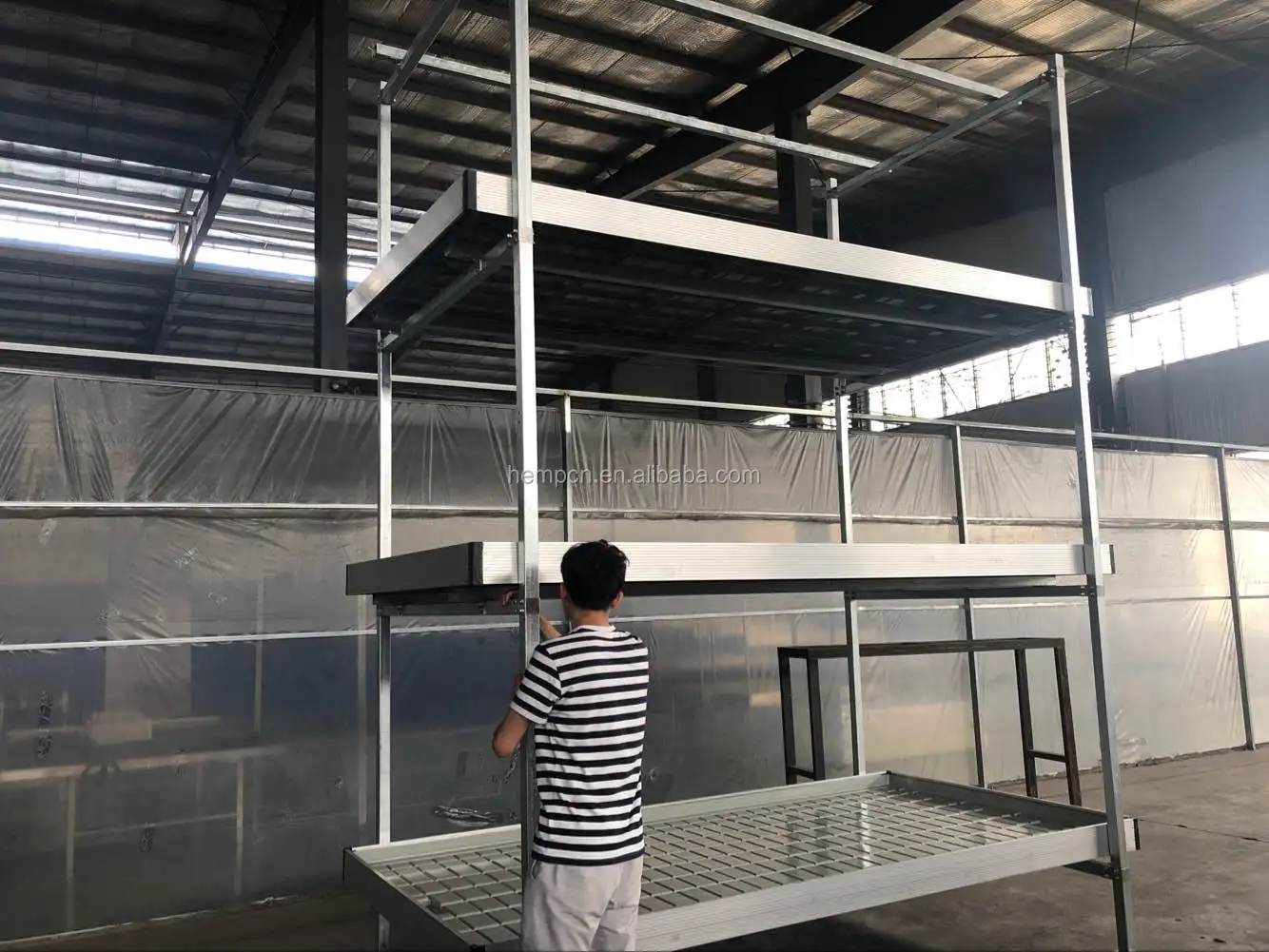 Garden/greenhouse Vertical Farming Hydroponics Racking Grow Systems ...