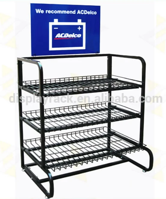 Economic Heavy Duty Car Battery / Accumulator Display Stand - Buy Car ...