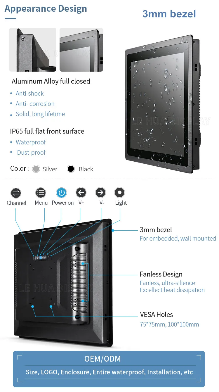 Small Full Flat Industrial 12 Inch Capacitive/resisitive Touchscreen ...