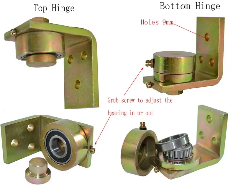 Weld on Upper and Bottom Gate Post Bearing Hinge - Durable & Stylish