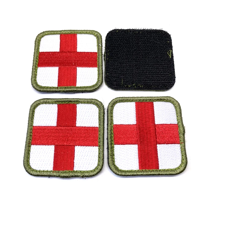 Promotional Gifts Custom Various Logo Badge Loop And Hook Backing Woven ...