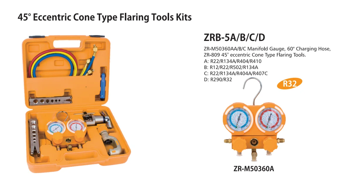Hvac Refrigeration Tool Kits Flaring Tools Tube Cutter Deburring Tool ...