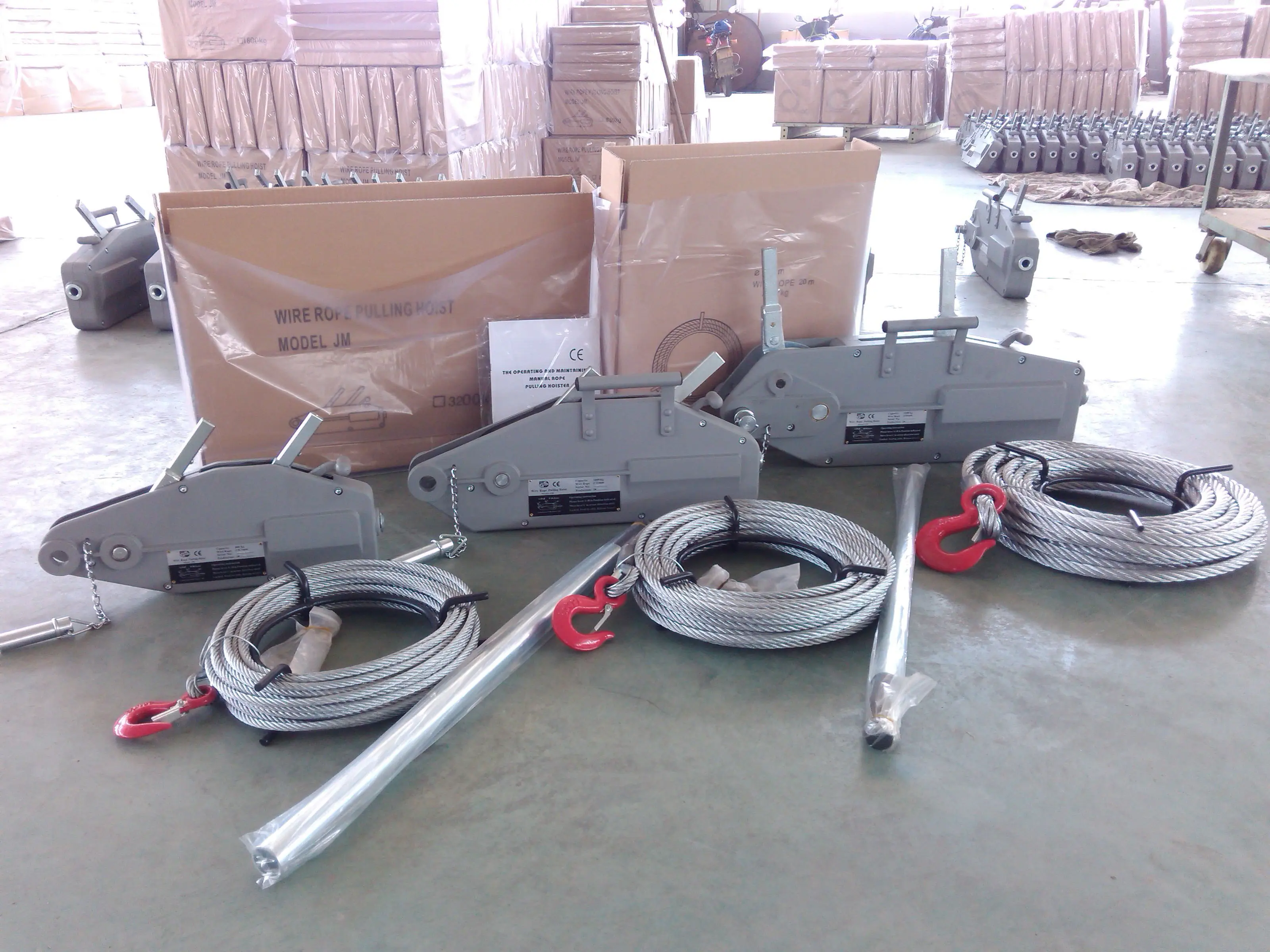 China Factory Aluminum Cable Puller and Lifting Machine/ Wire Rope ...