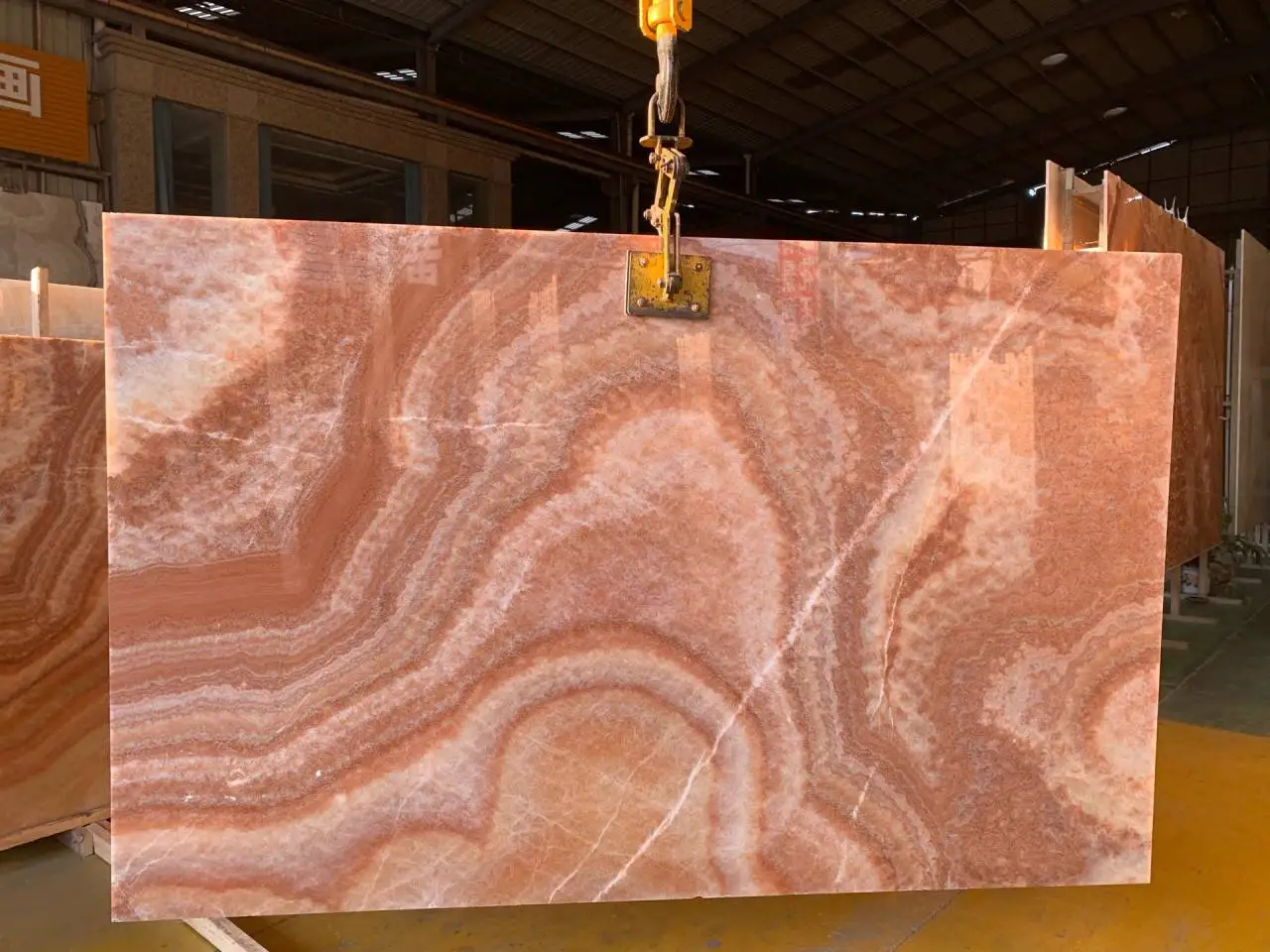 BOTON STONE - Red Dragon Onyx Marble Slabs for Modern Projects